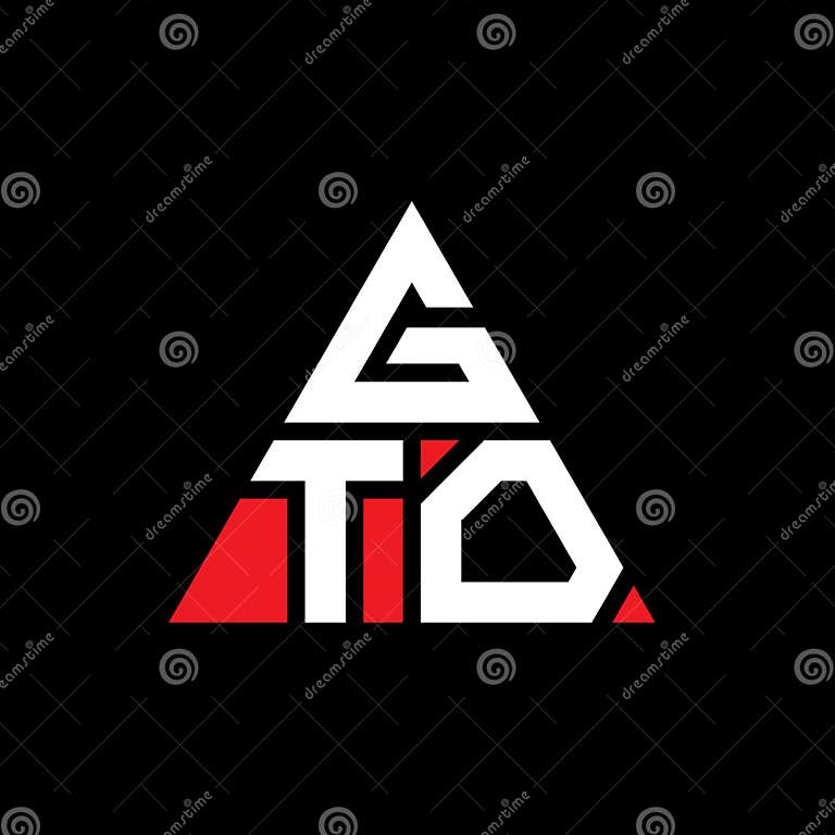 GTO Triangle Letter Logo Design with Triangle Shape. GTO Triangle Logo ...