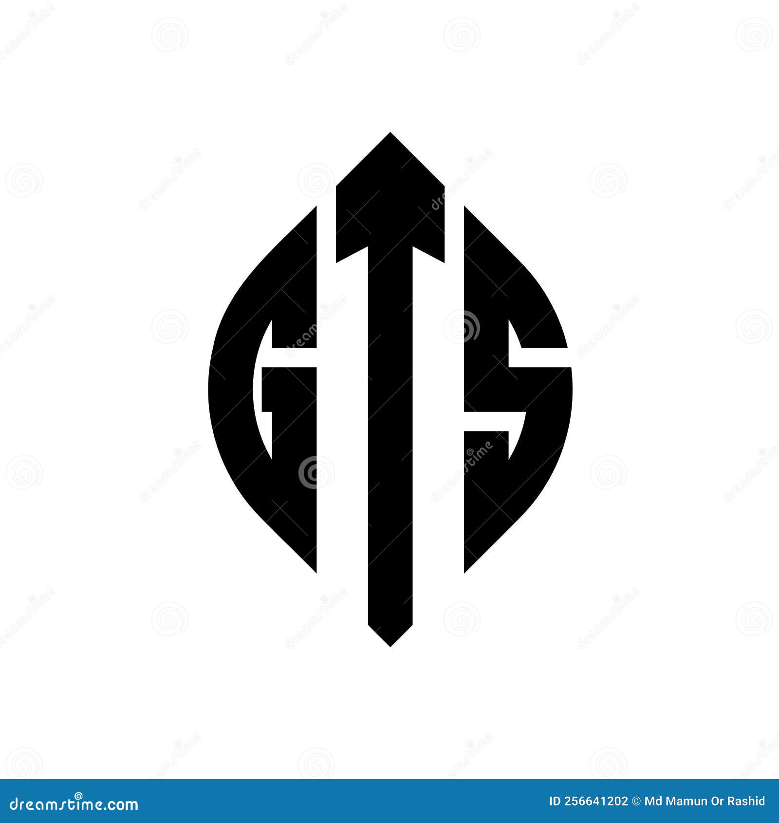 GTS Circle Letter Logo Design With Circle And Ellipse Shape. GTS ...