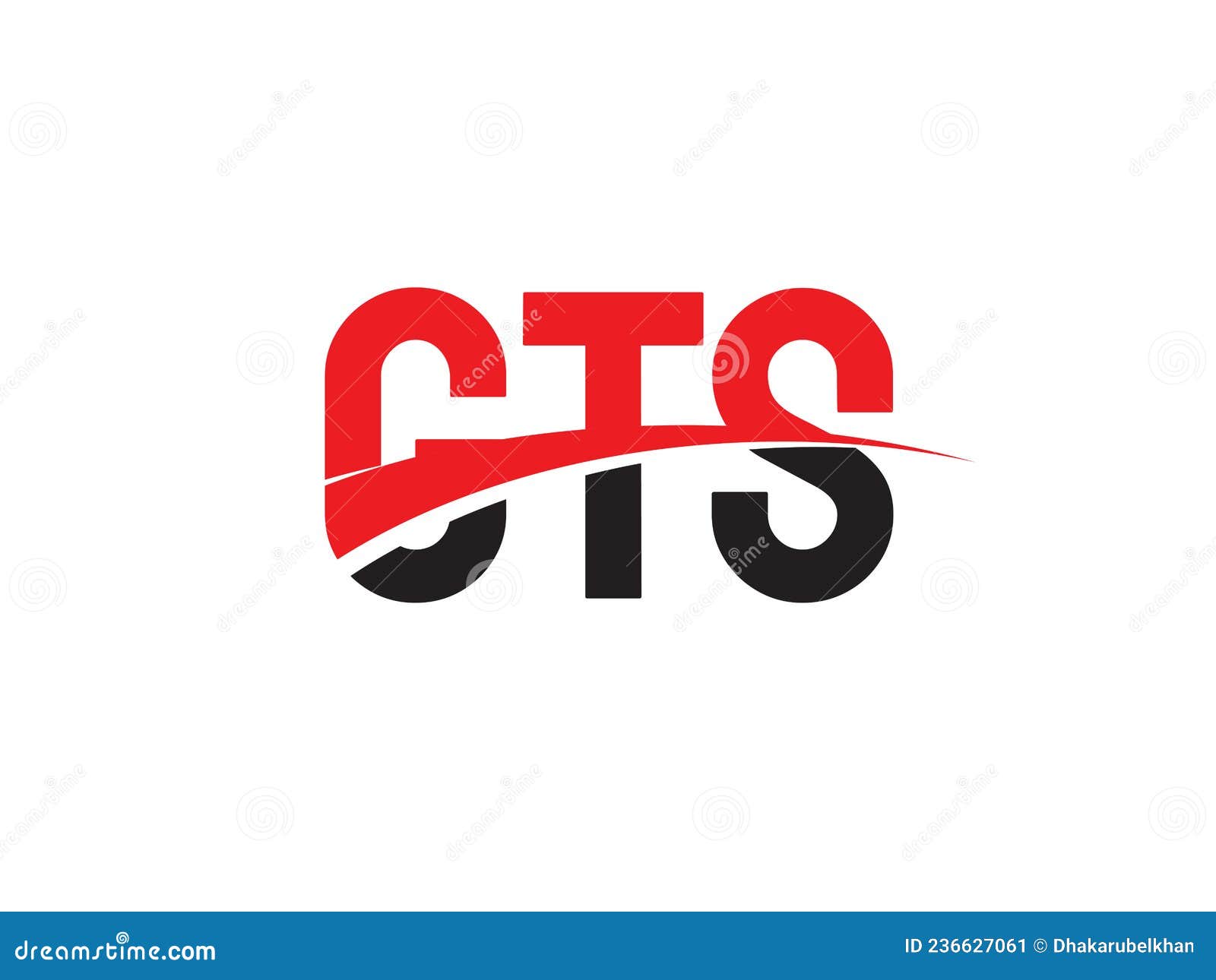GTS Letter Initial Logo Design Vector Illustration Stock Vector ...
