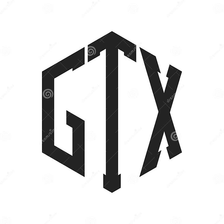 GTX Logo Design. Initial Letter GTX Monogram Logo Using Hexagon Shape ...