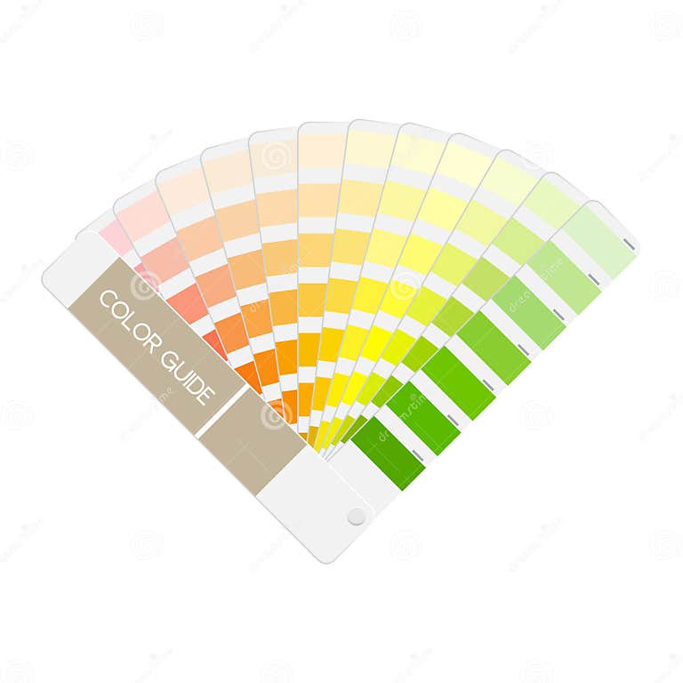 Guía del color del vector ilustración del vector. Ilustración de ...
