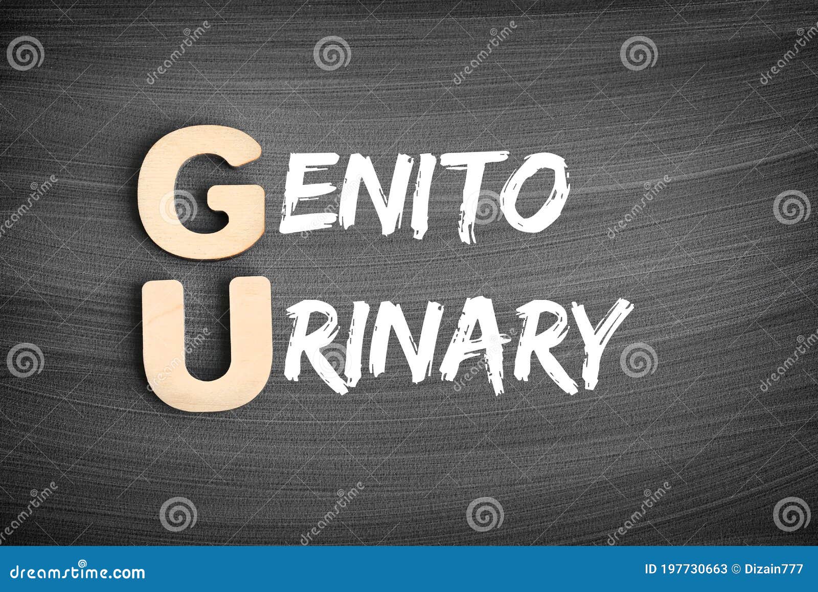 GU - Genitourinary Acronym, Medical Concept on Blackboard Stock Image ...