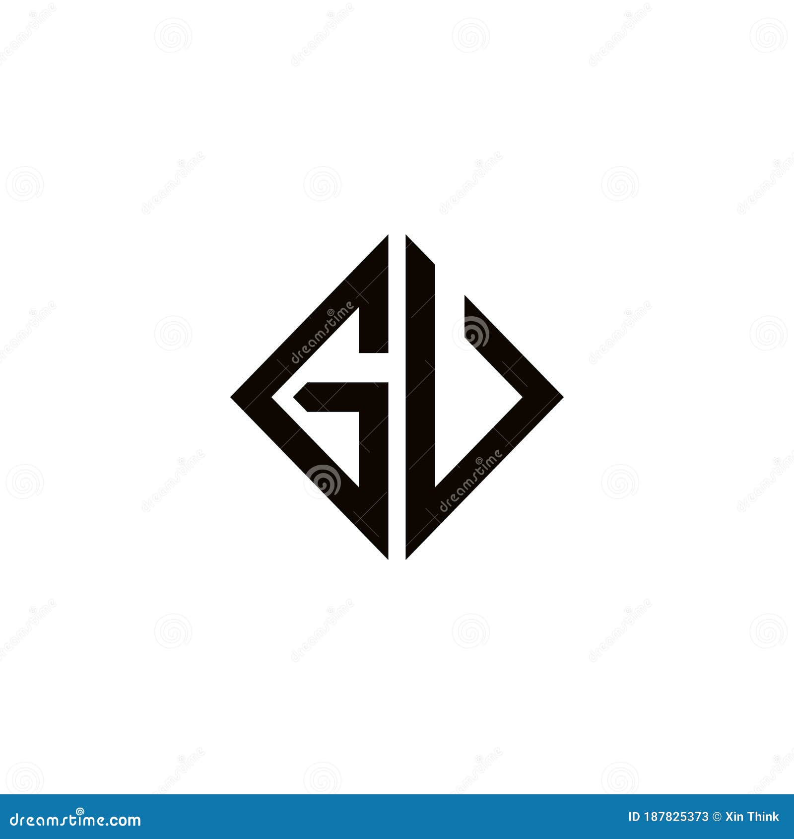 GU Letter Logo Icon Design Template Elements Stock Vector ...