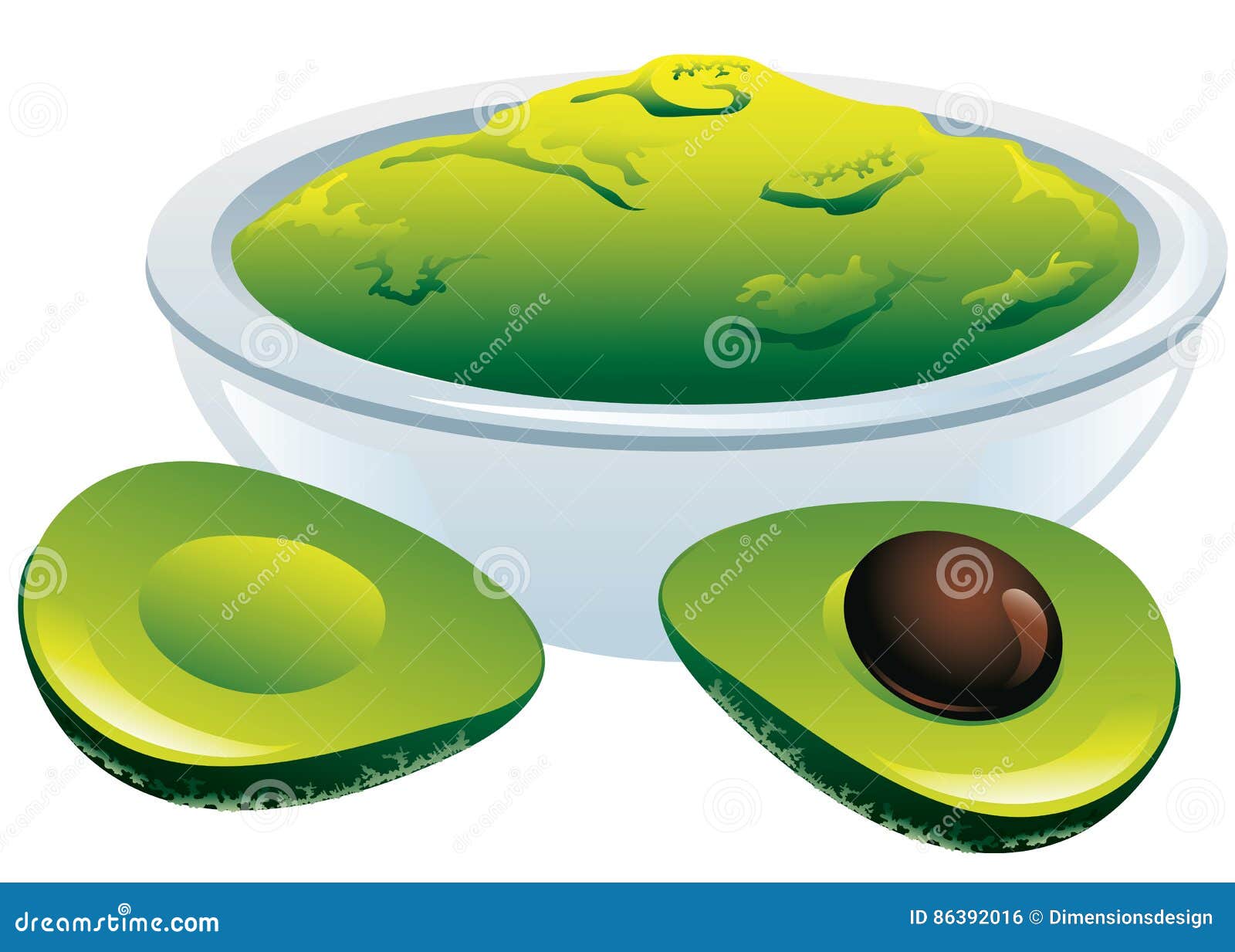 Guacamole illustration de vecteur. Illustration du illustration - 86392016