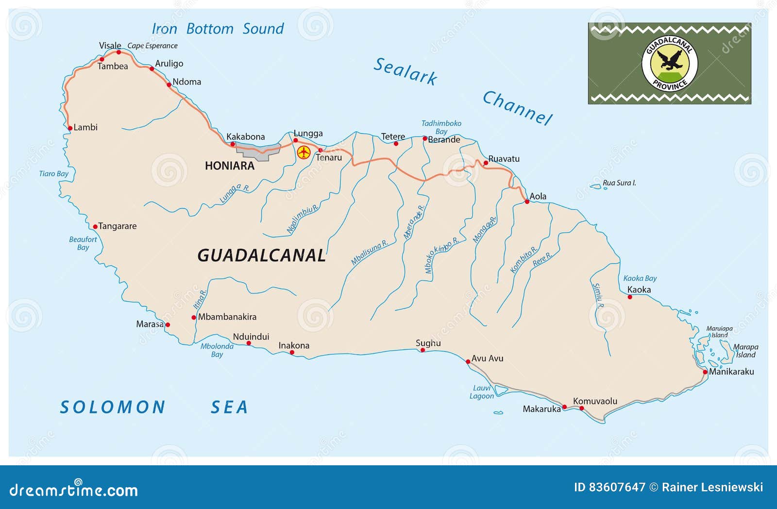 Map Of World War 2 Guadalcanal