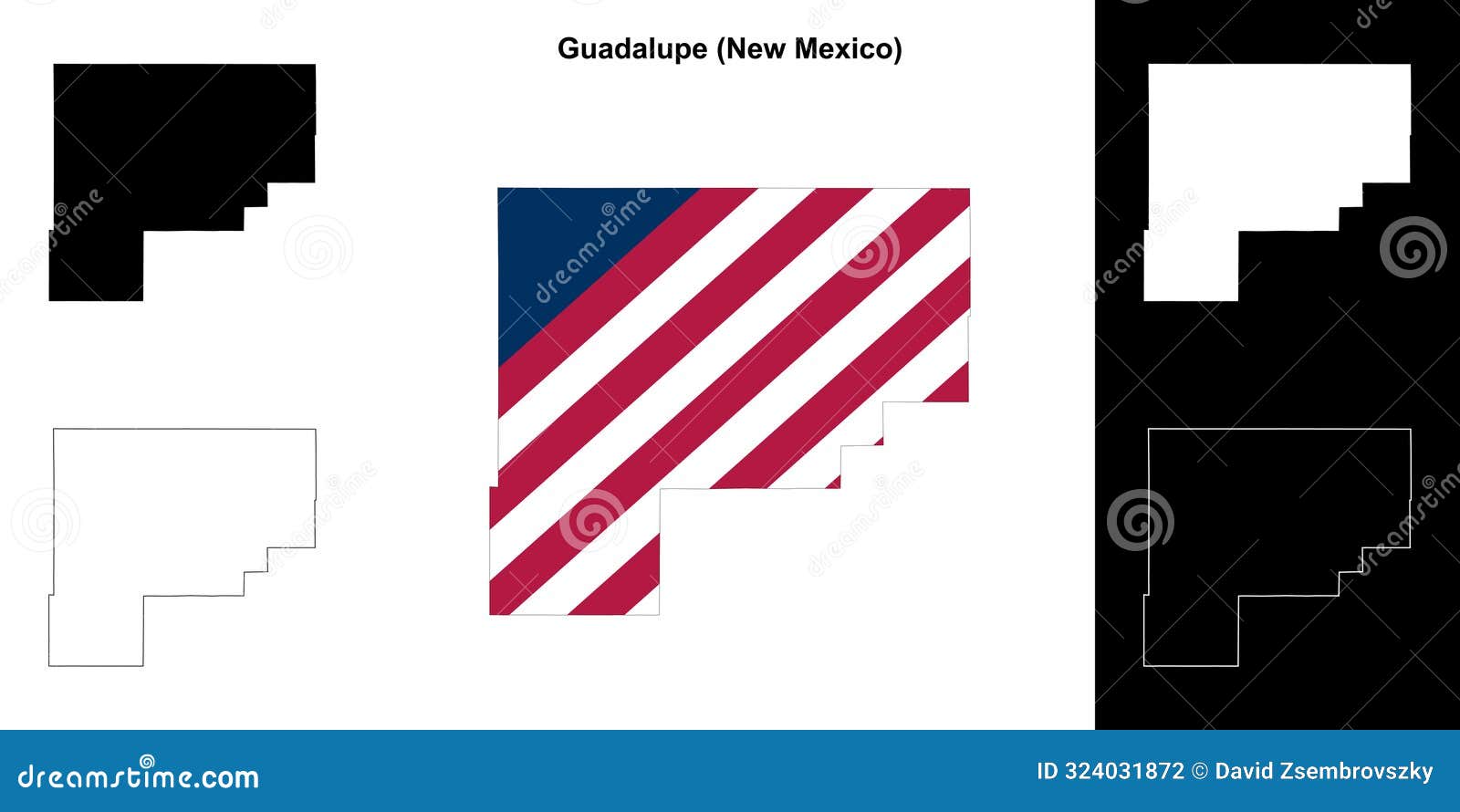 Guadalupe outline map stock illustration. Illustration of region ...