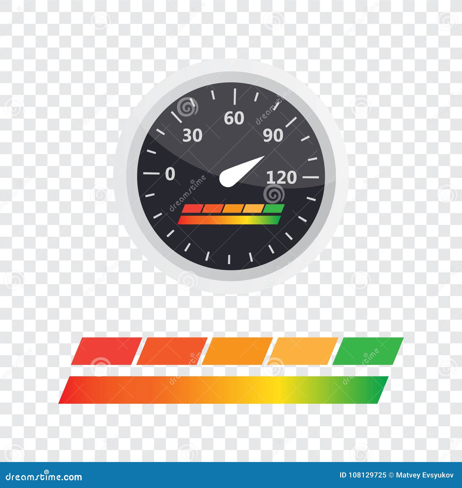 Guage Icon. Credit Score Indicators and Gauges Vector Set Stock ...