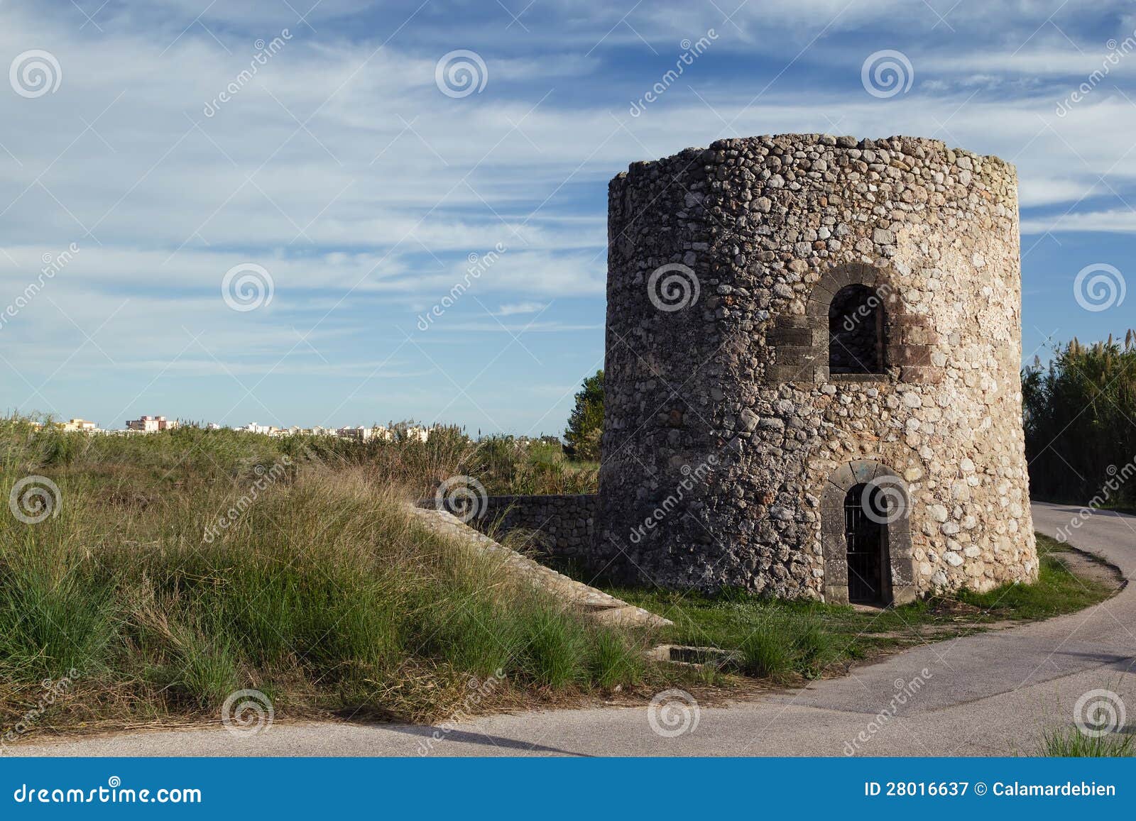 Guaita Tower (Xeraco)- Old Watchtower Stock Image - Image of spanish ...