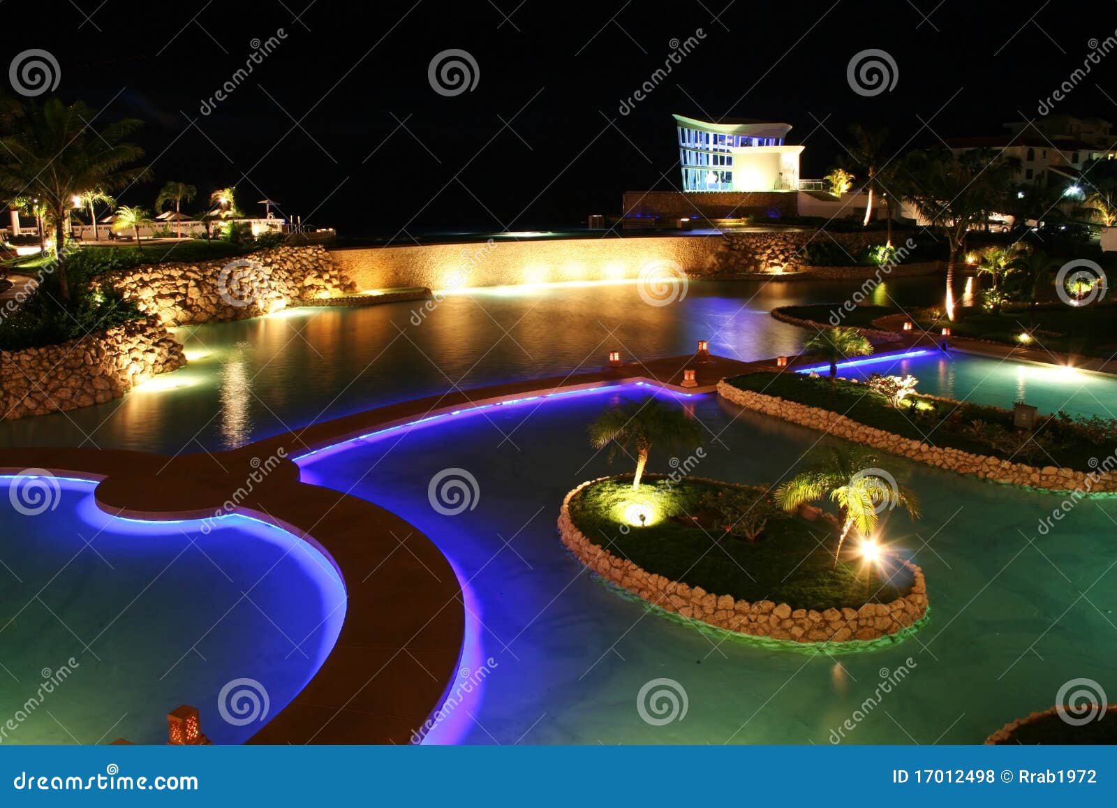Guam Resort at night stock photo. Image of resort, tranquil - 17012498