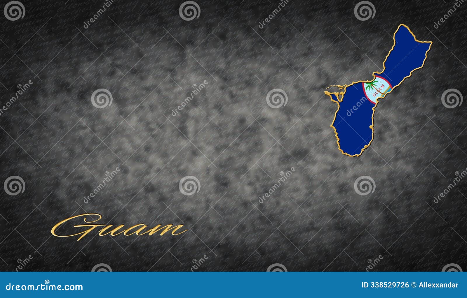 Guam Symbols, Map of Guam stock photo. Image of crafts - 338529726