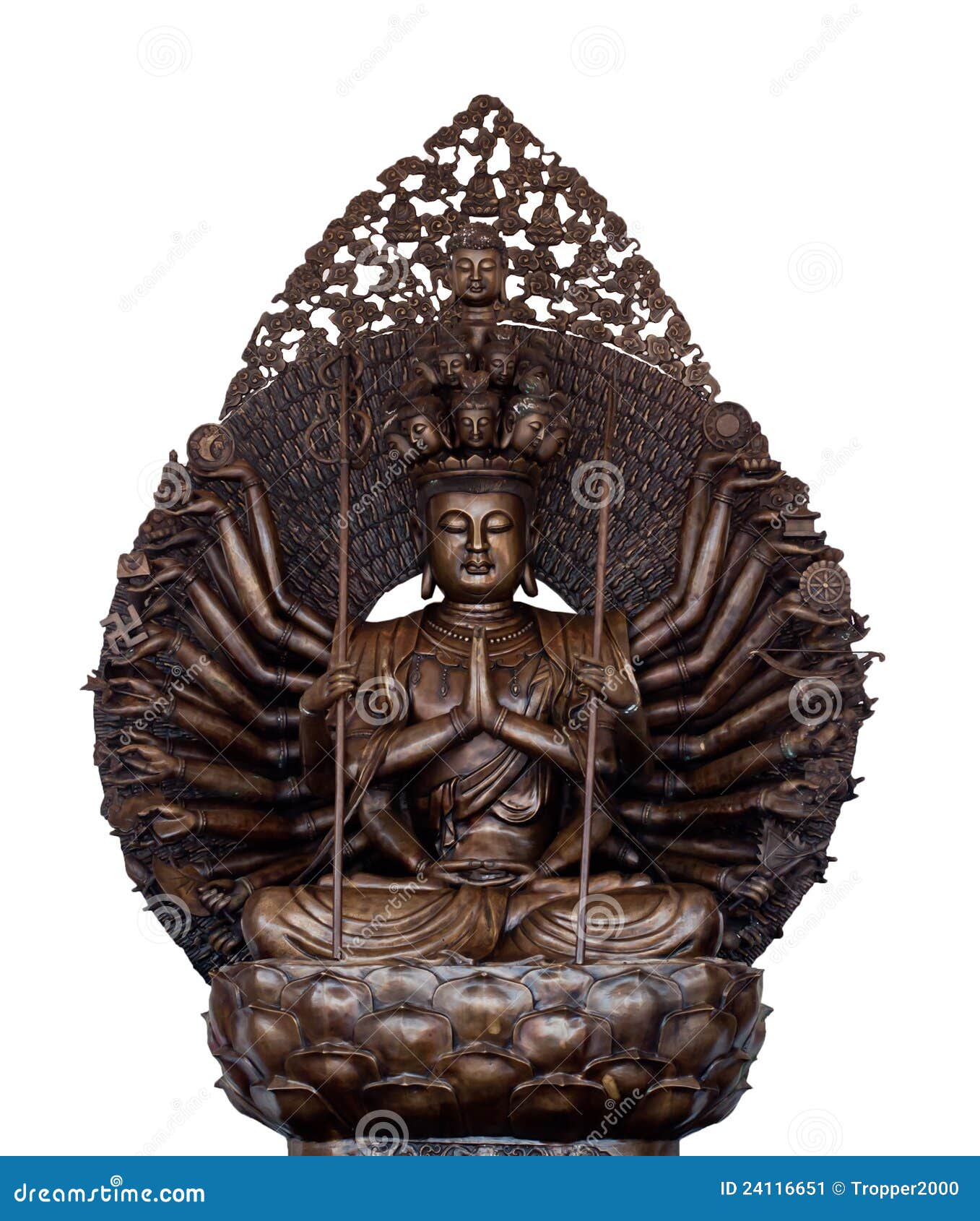 The guan yin . stock image. Image of meditation, immortal - 24116651