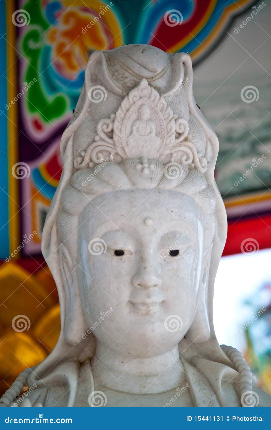 Guan Yin face stock image. Image of religious, place - 15441131