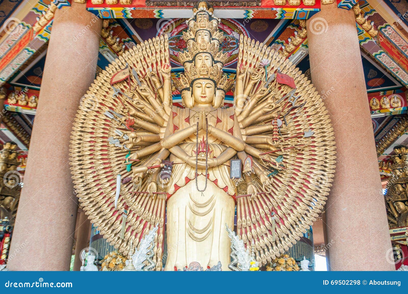 Guan Yin goddess. stock photo. Image of buddhist, spiritual - 69502298