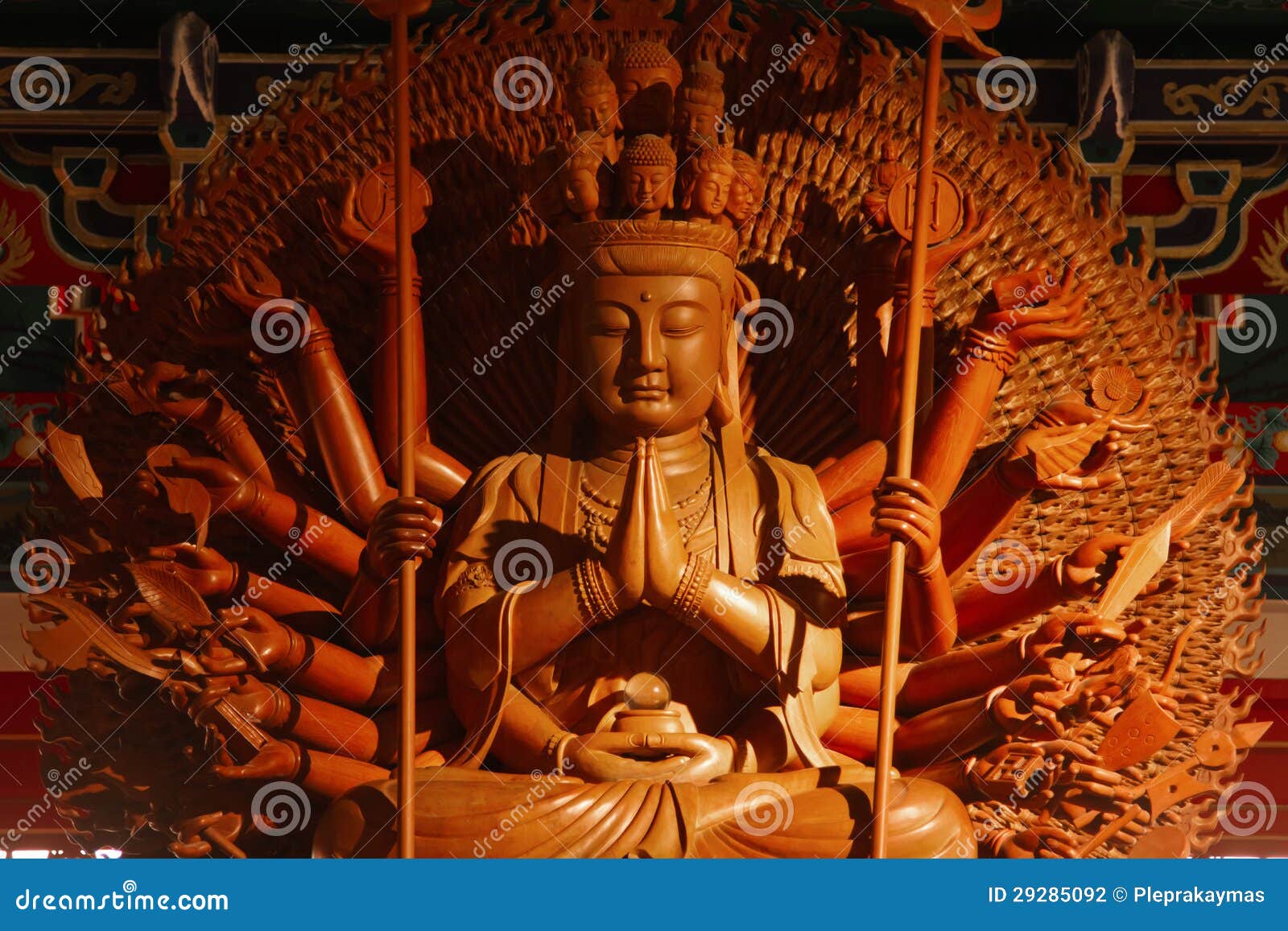 Thousand Hand Buddha Statue Royalty-Free Stock Photography ...