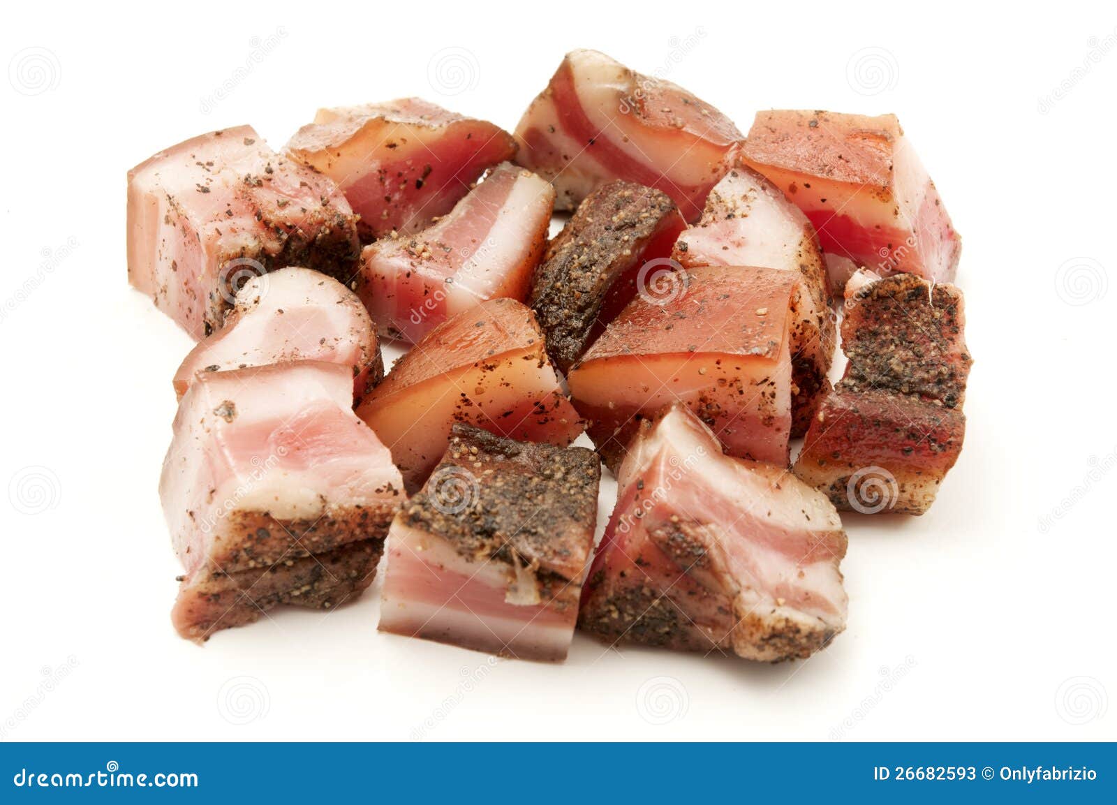 Guanciale italiano immagine stock. Immagine di maiale - 26682593