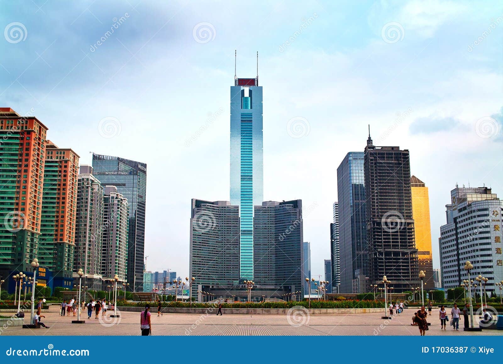 Guangzhou city axis editorial photography. Image of hotel - 17036387