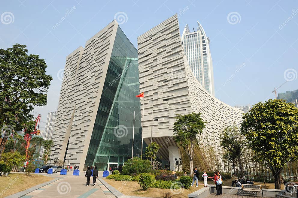 Guangzhou New Library editorial photography. Image of celebration ...