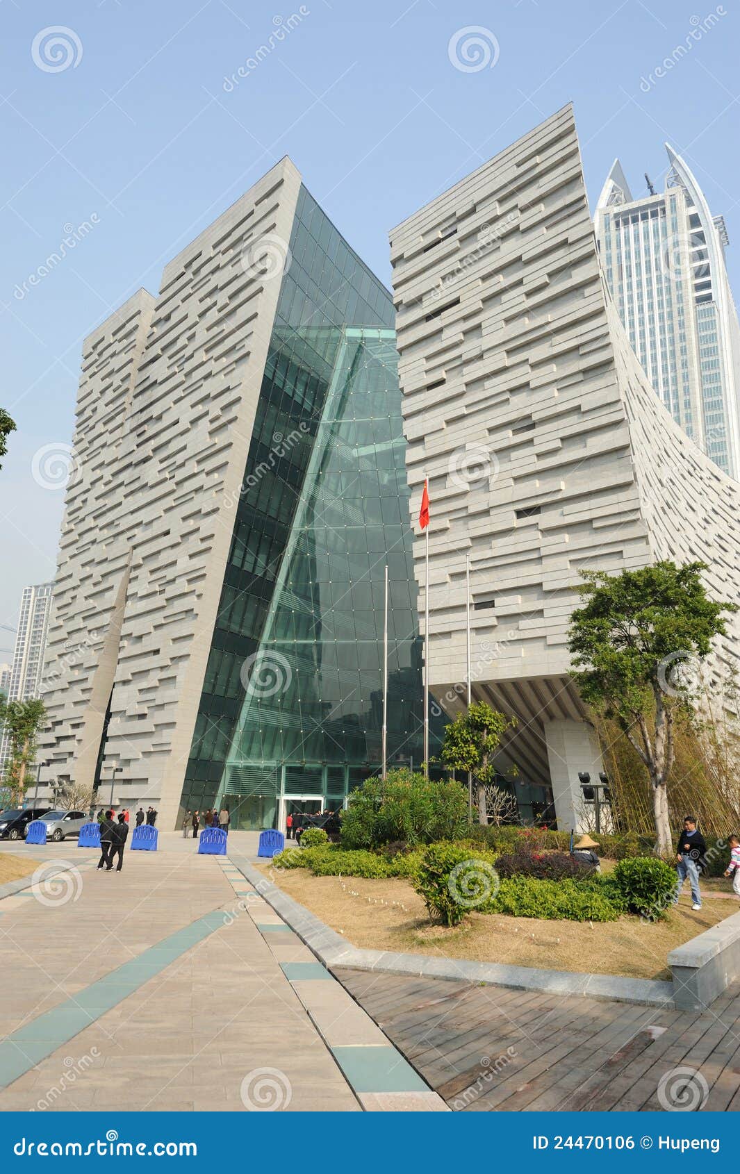 Guangzhou New Library editorial photo. Image of blue - 24470106