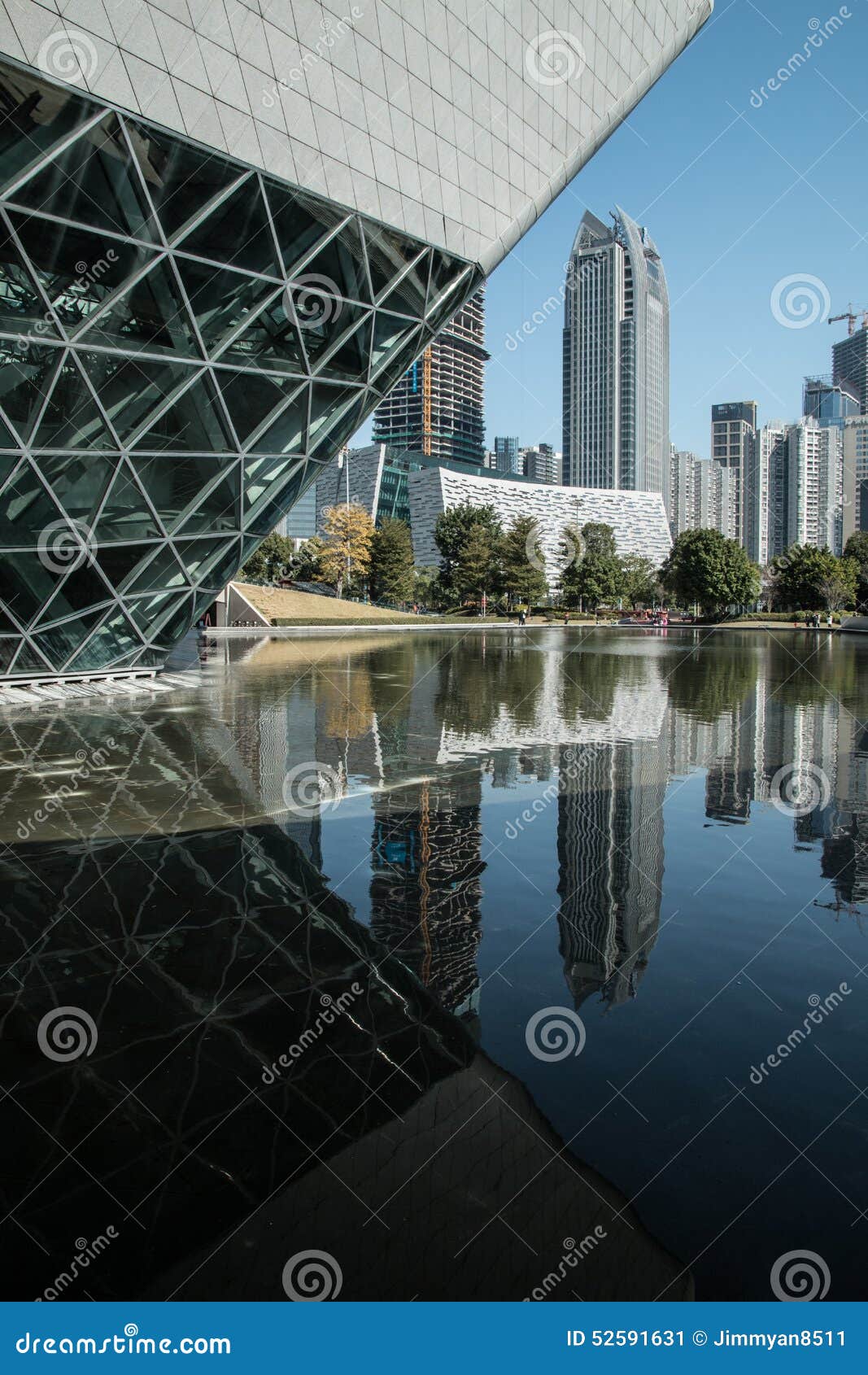 Guangzhou Opera House and Library in Guangzhou China. Editorial Photo ...