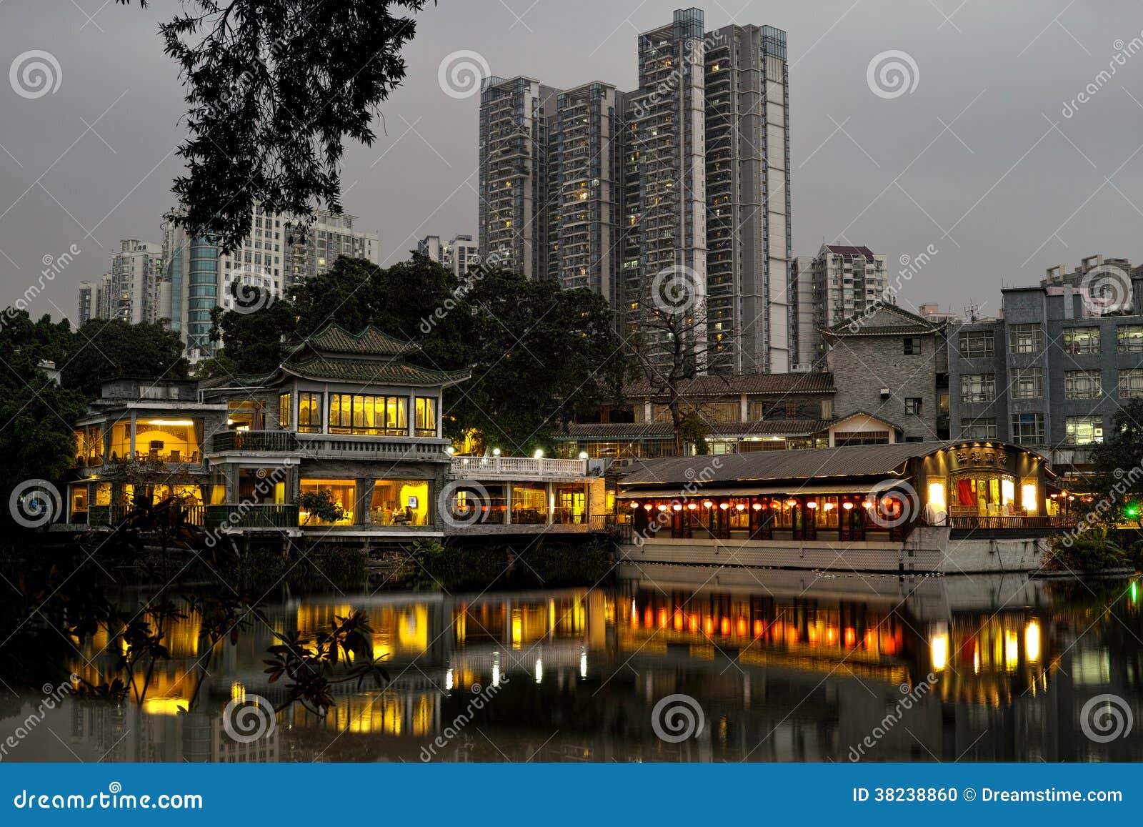 Guangzhou Panxi Restaurant Night View Editorial Image - Image of face ...