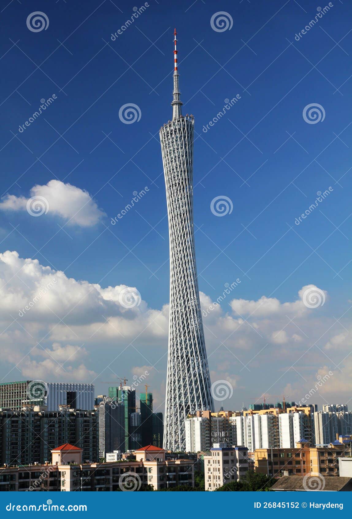 Guangzhou tower editorial photography. Image of modern - 26845152