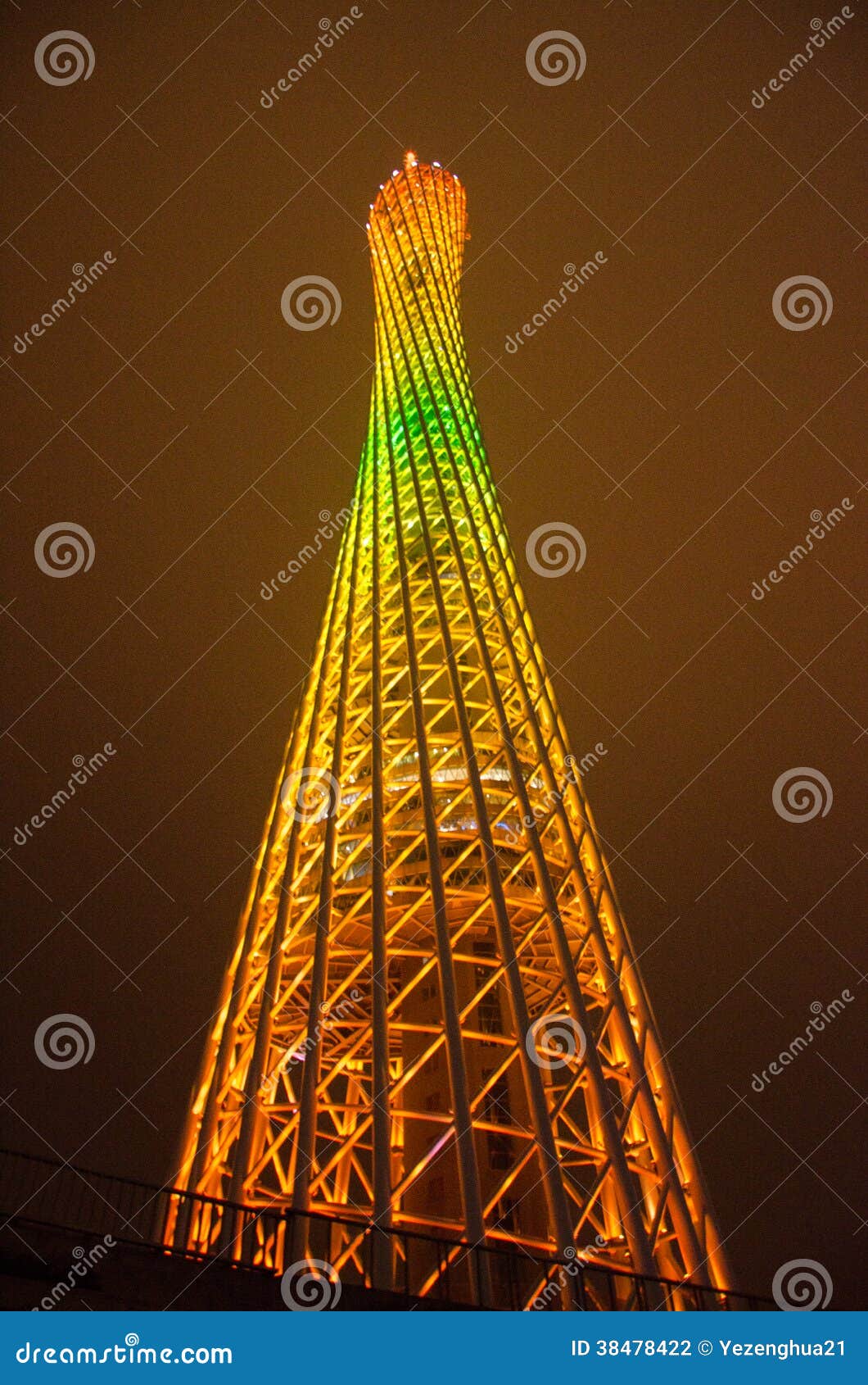 Guangzhou tower editorial photography. Image of city - 38478422