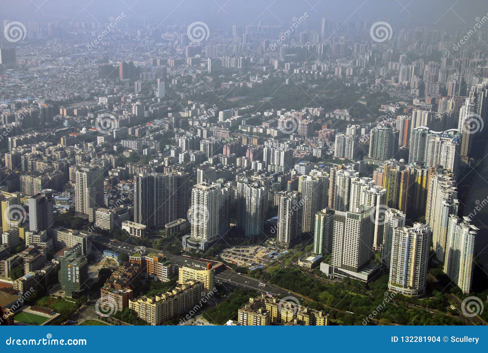 Guangzhou View from Windows of Canton Tower Editorial Stock Image ...