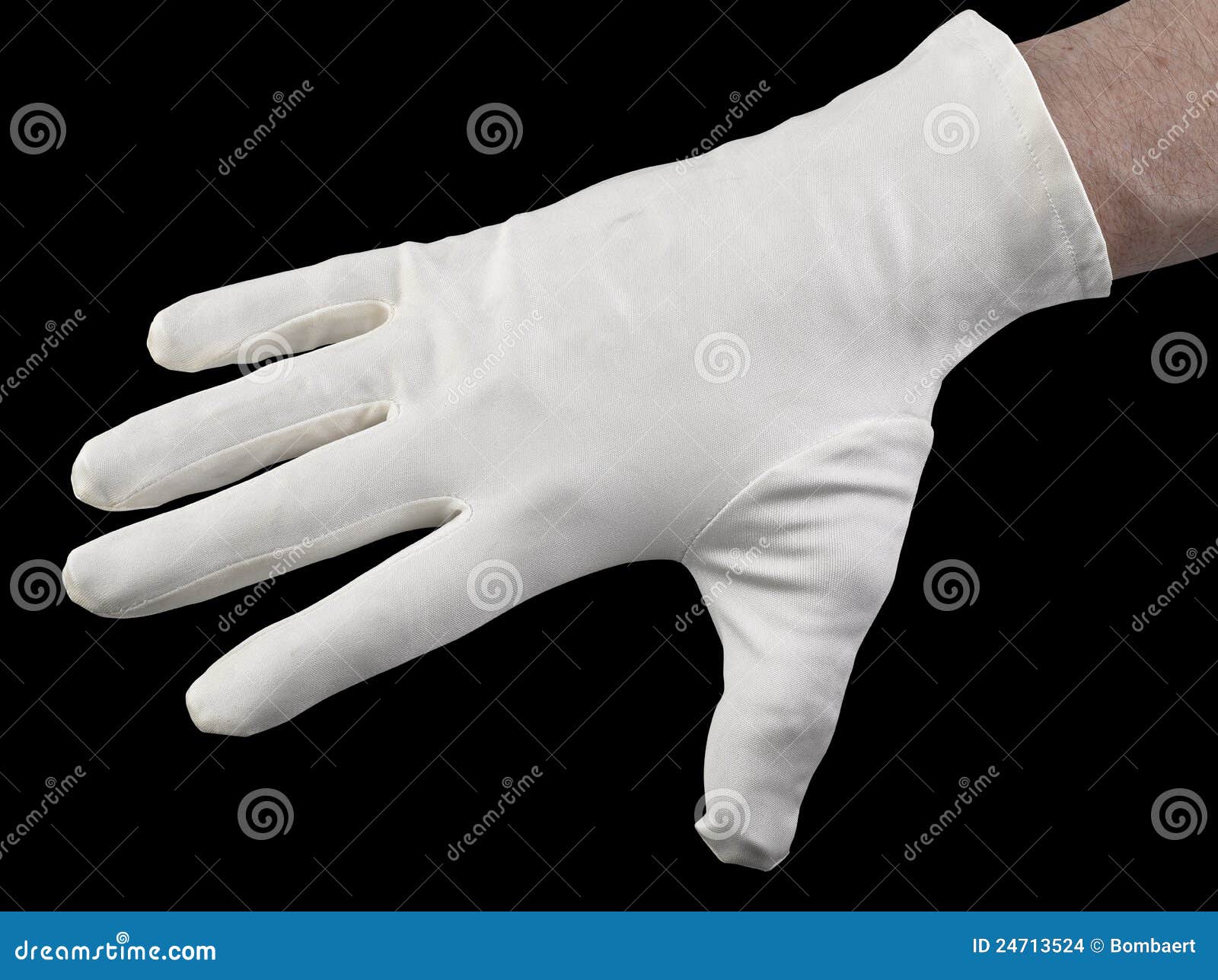 Guante Blanco De La Materia Textil Foto de archivo - Imagen de derecho ...