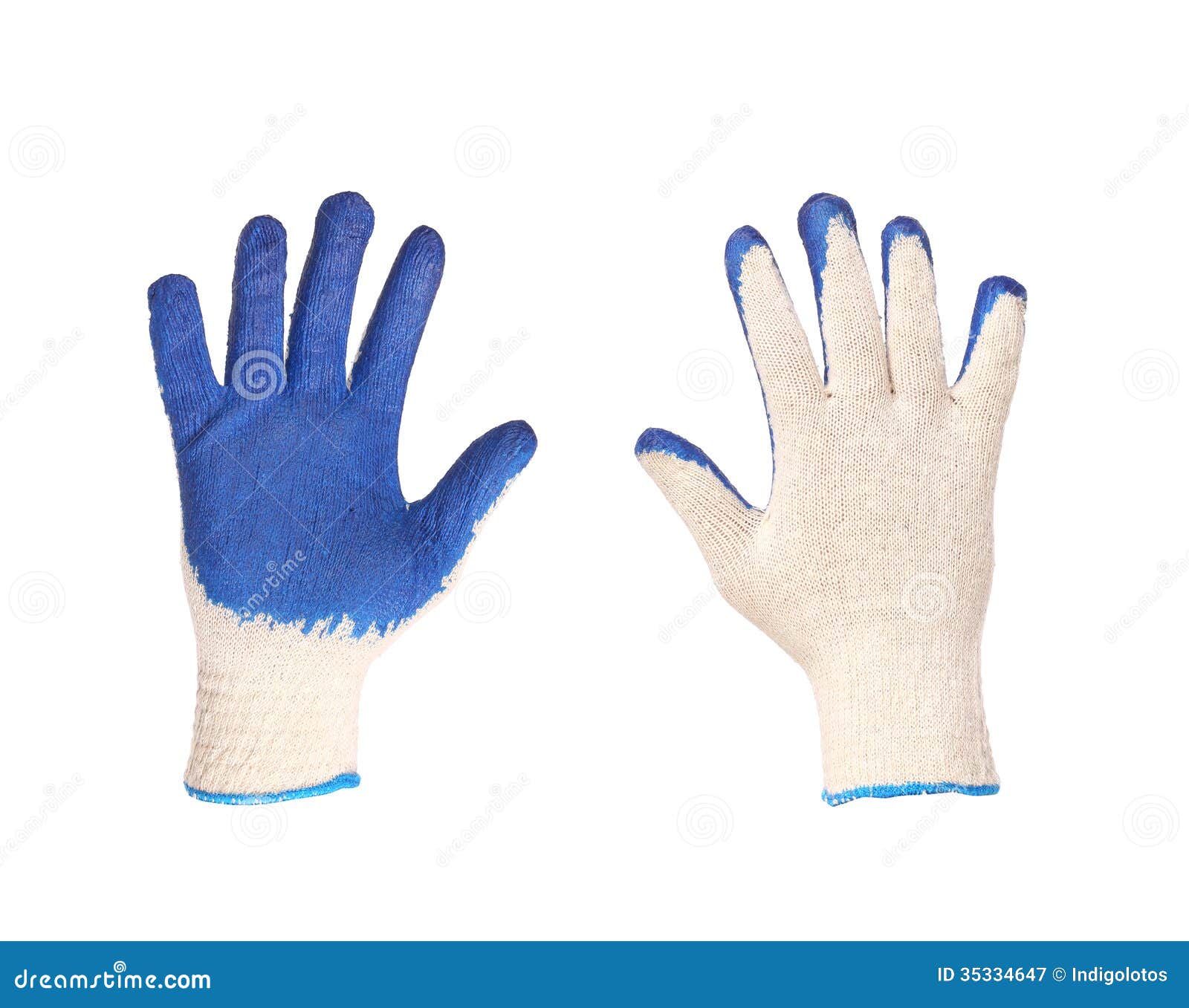 Guanti Blu Protettivi Di Gomma Immagine Stock - Immagine di occupazione ...