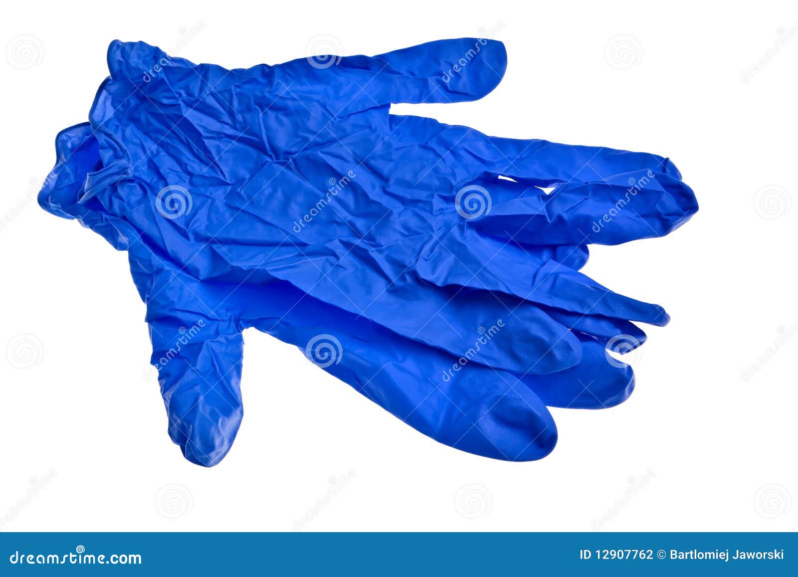 Guanti Blu Scuro Del Lattice. Fotografia Stock - Immagine di medicina ...