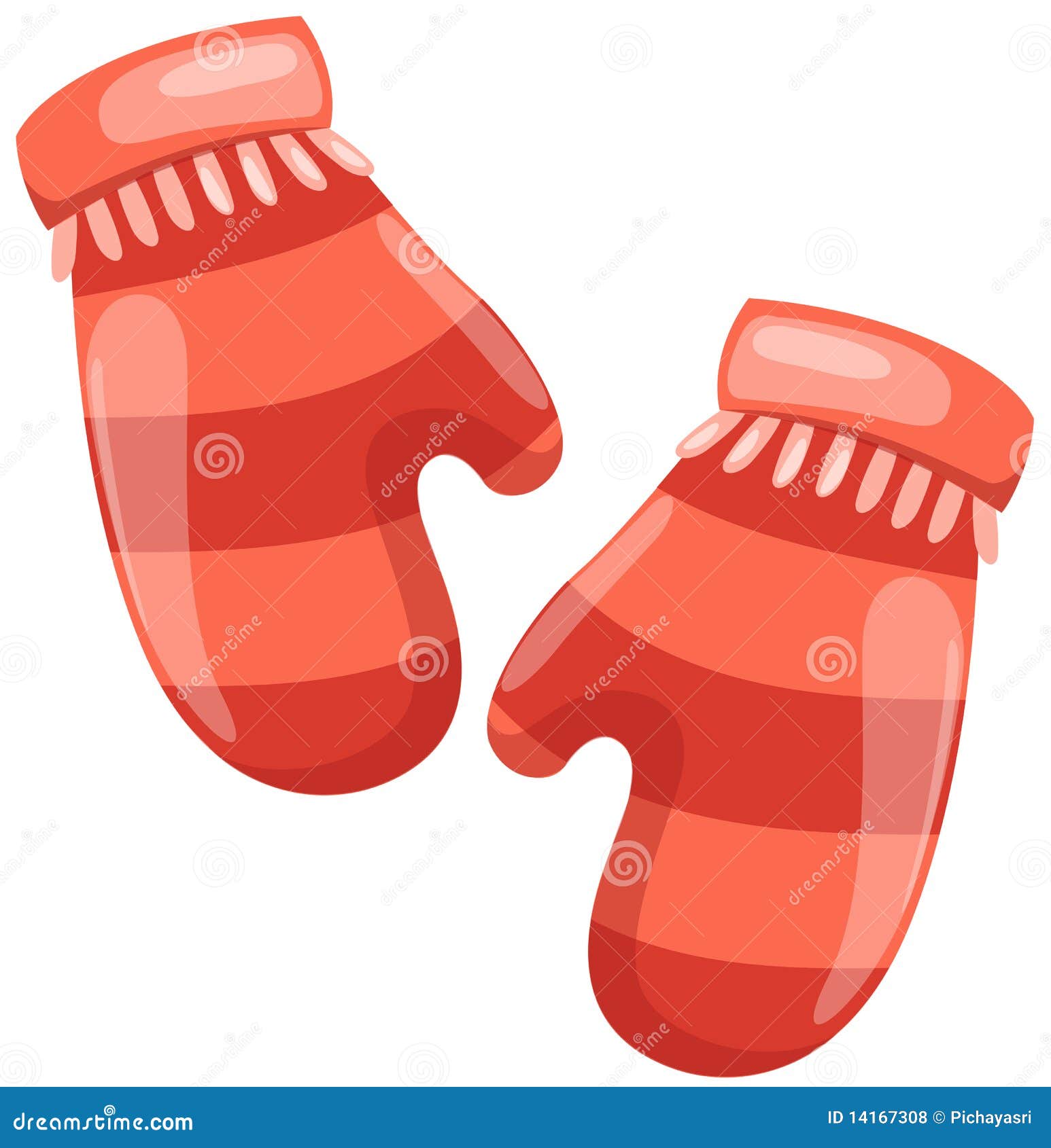 Guanti di inverno illustrazione vettoriale. Illustrazione di isolato ...