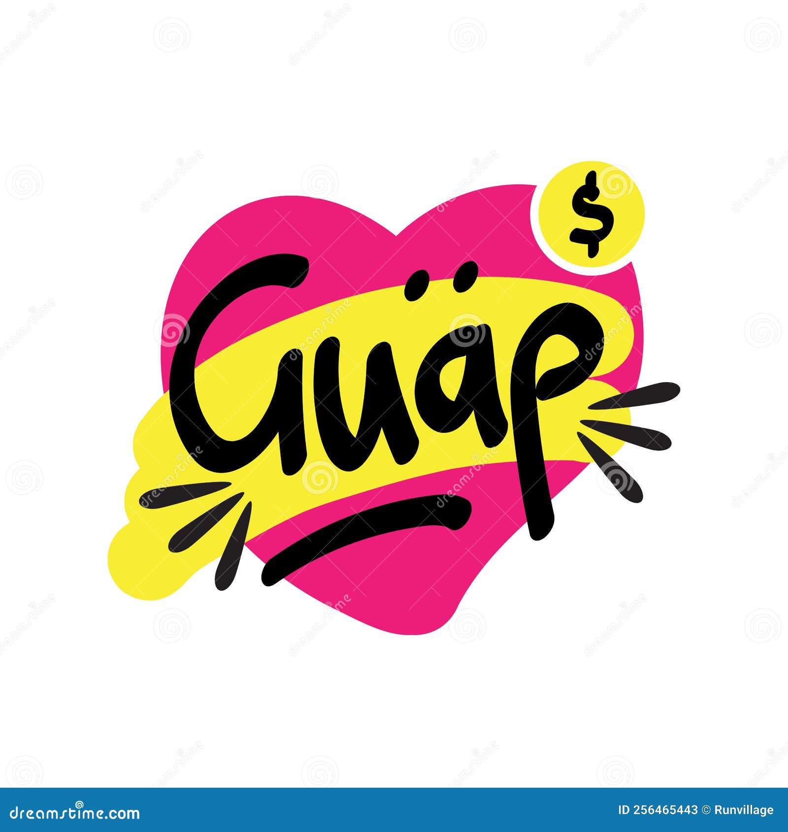 Guap Gen Z Sticker In EPS Vector | CartoonDealer.com #256465443