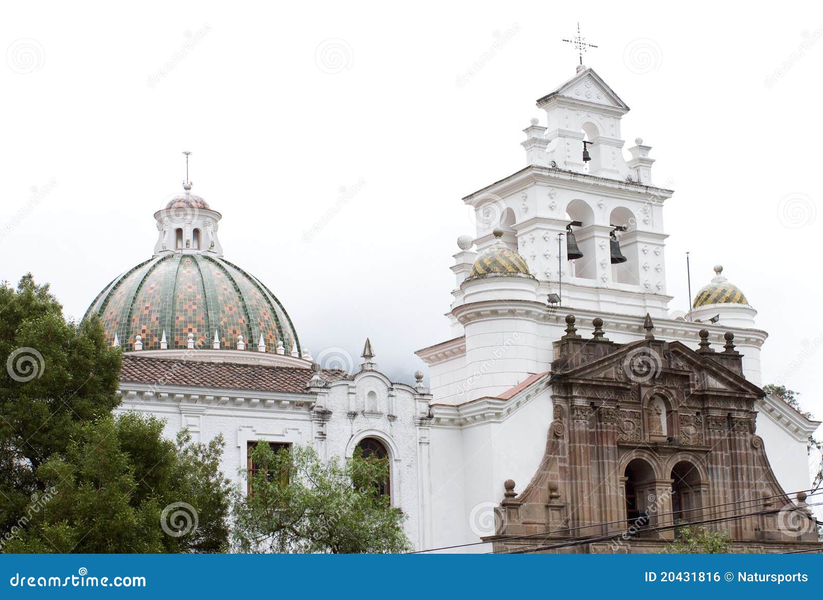 Guapulo church (Quito) stock photo. Image of america - 20431816