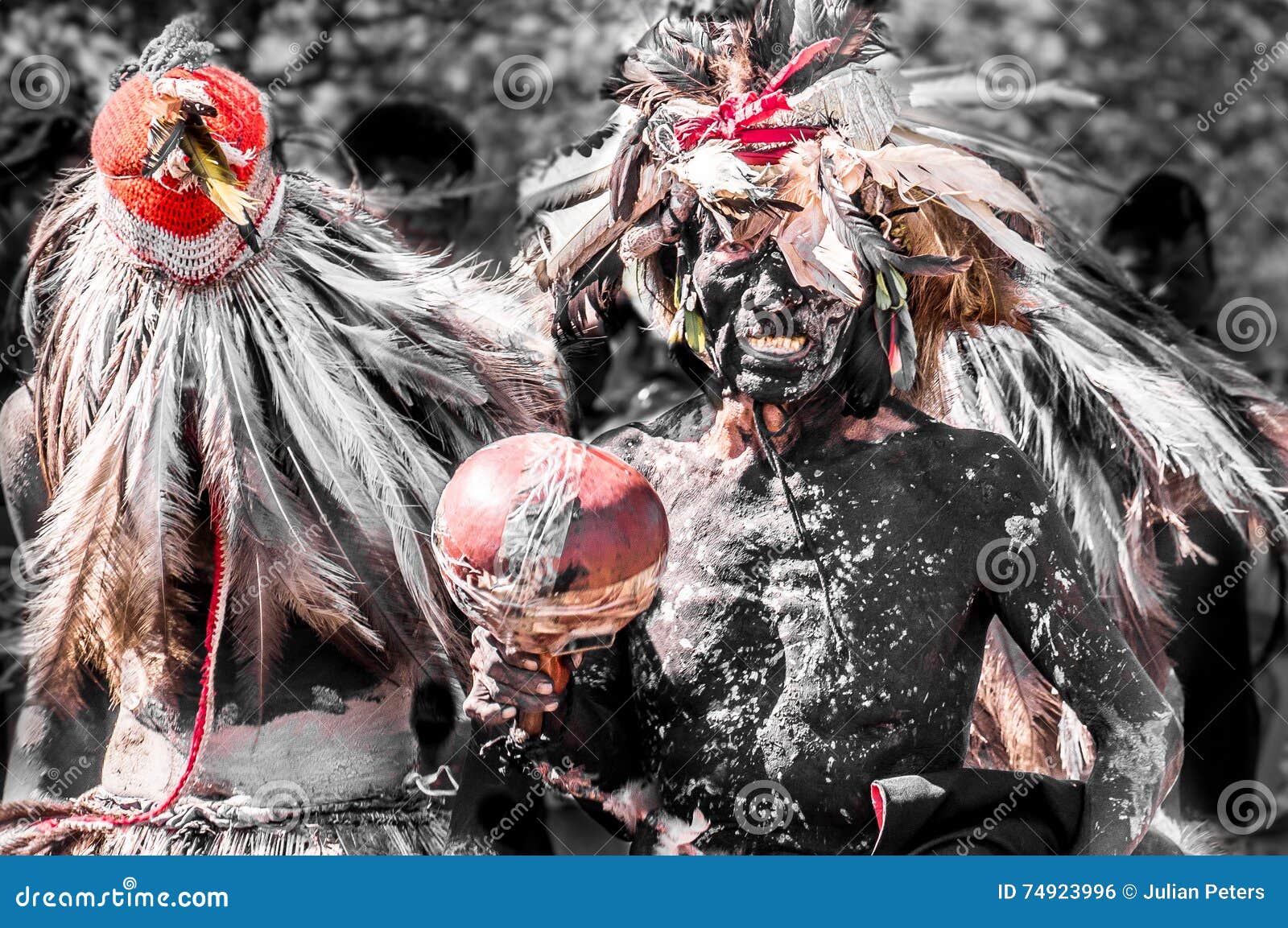 Guarani Indígena Paraguay Ceremomy Foto editorial - Imagen de tribu ...