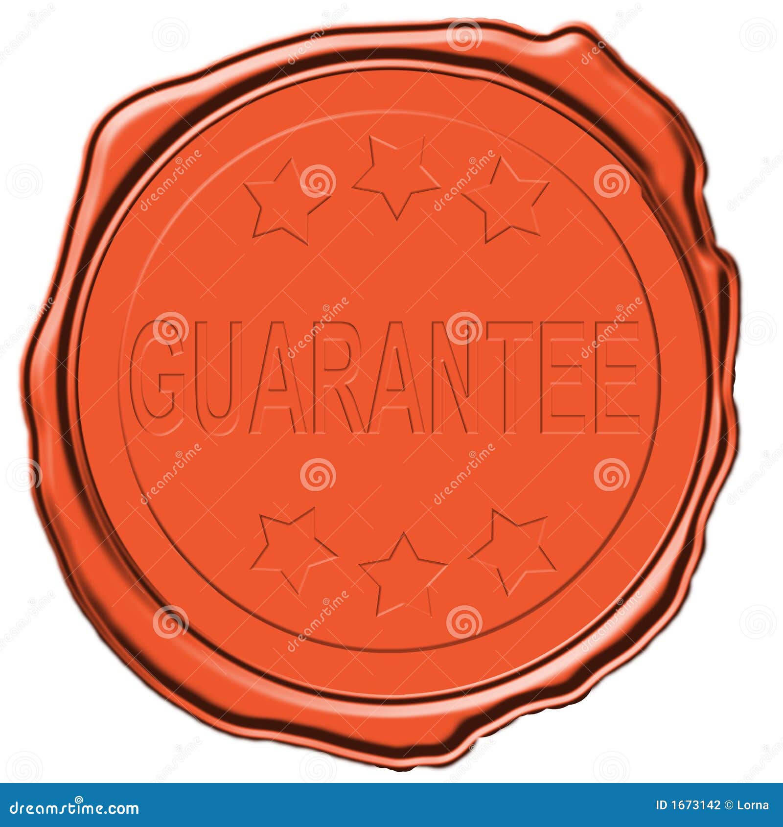 Guarantee stock illustration. Illustration of label, mark - 1673142