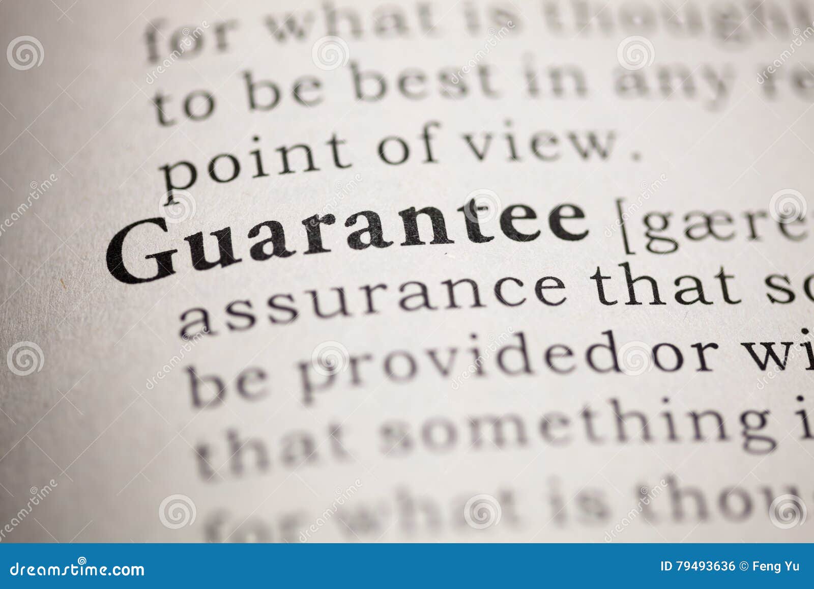 Guarantee stock photo. Image of dictionary, word, information - 79493636