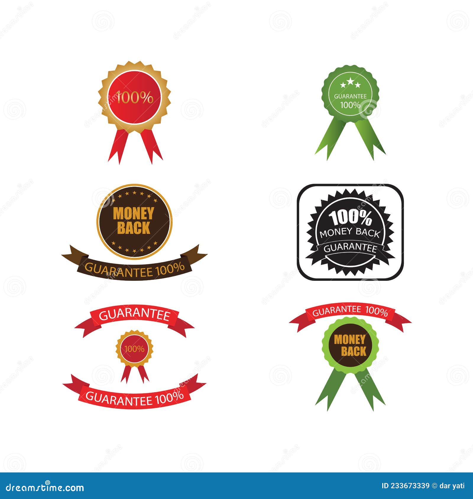 Guarantee Gold Stamp Sign Vector Illustration Stock Vector ...