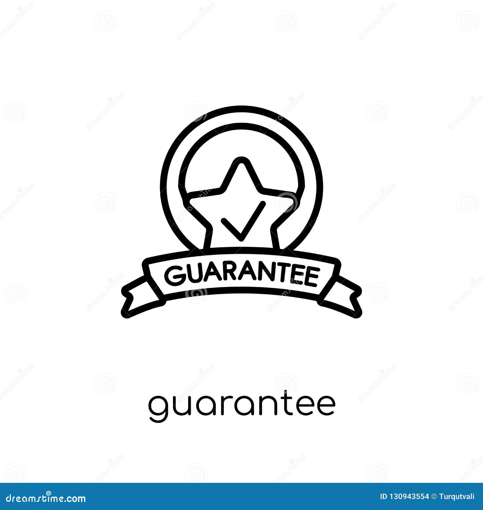 Guarantee Icon. Trendy Modern Flat Linear Vector Guarantee Icon Stock ...