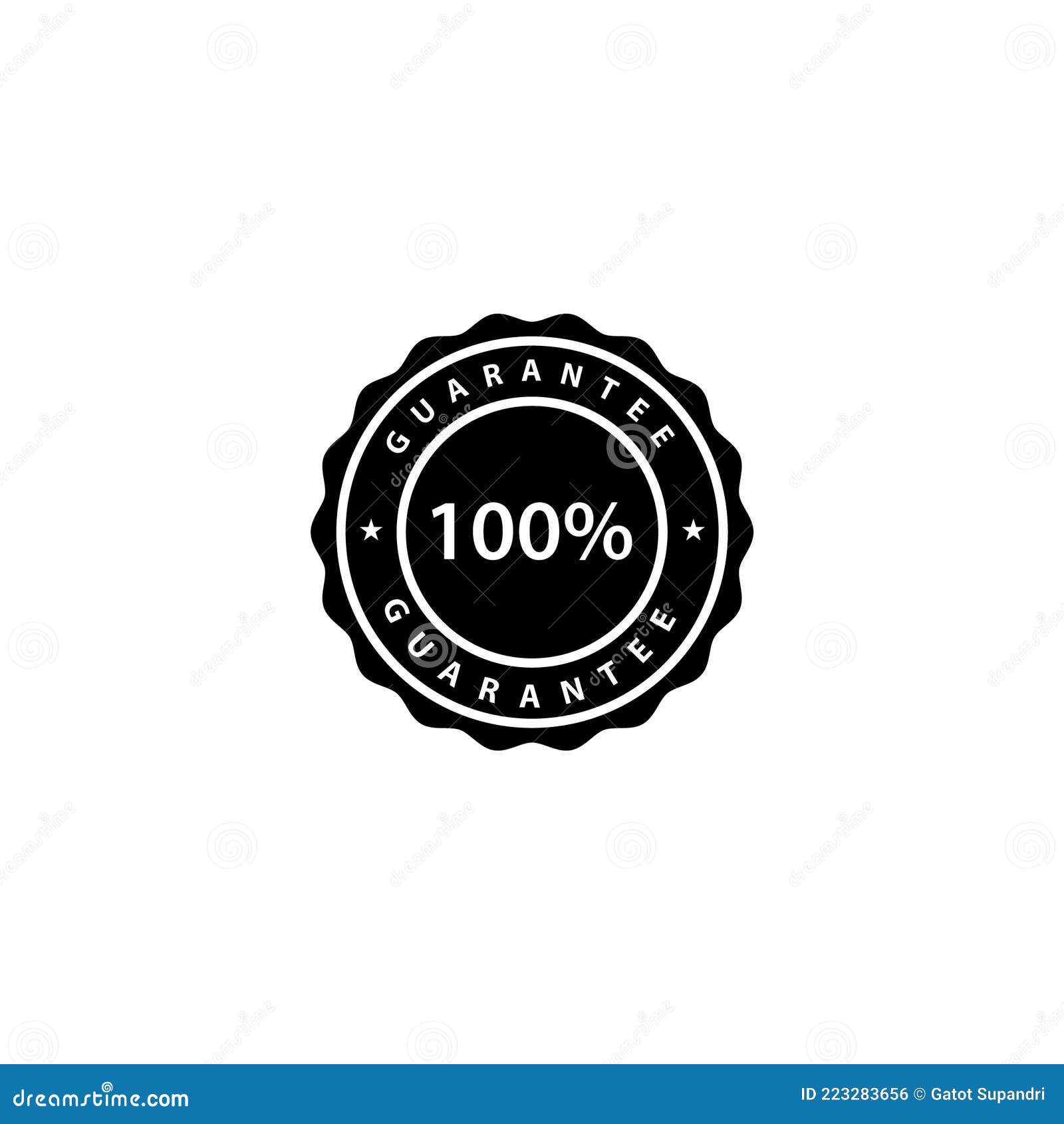 Guarantee Icon Vector Logo Design Template Stock Vector - Illustration ...