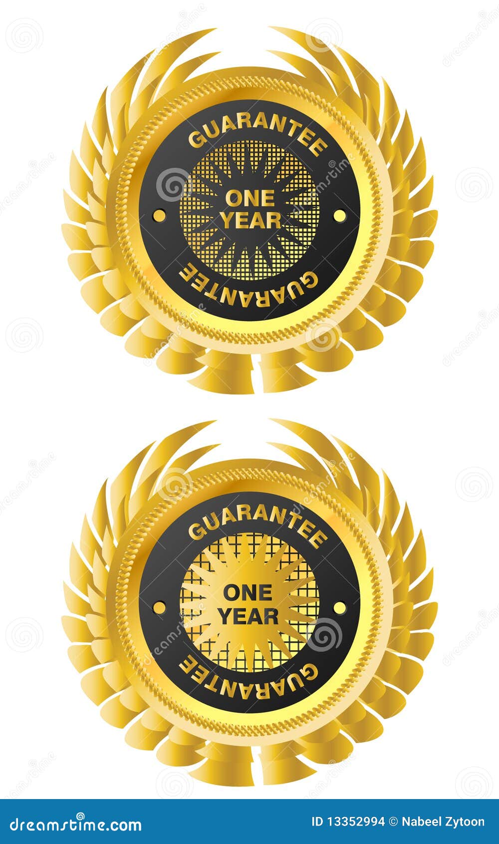 Guarantee label stock illustration. Illustration of market - 13352994