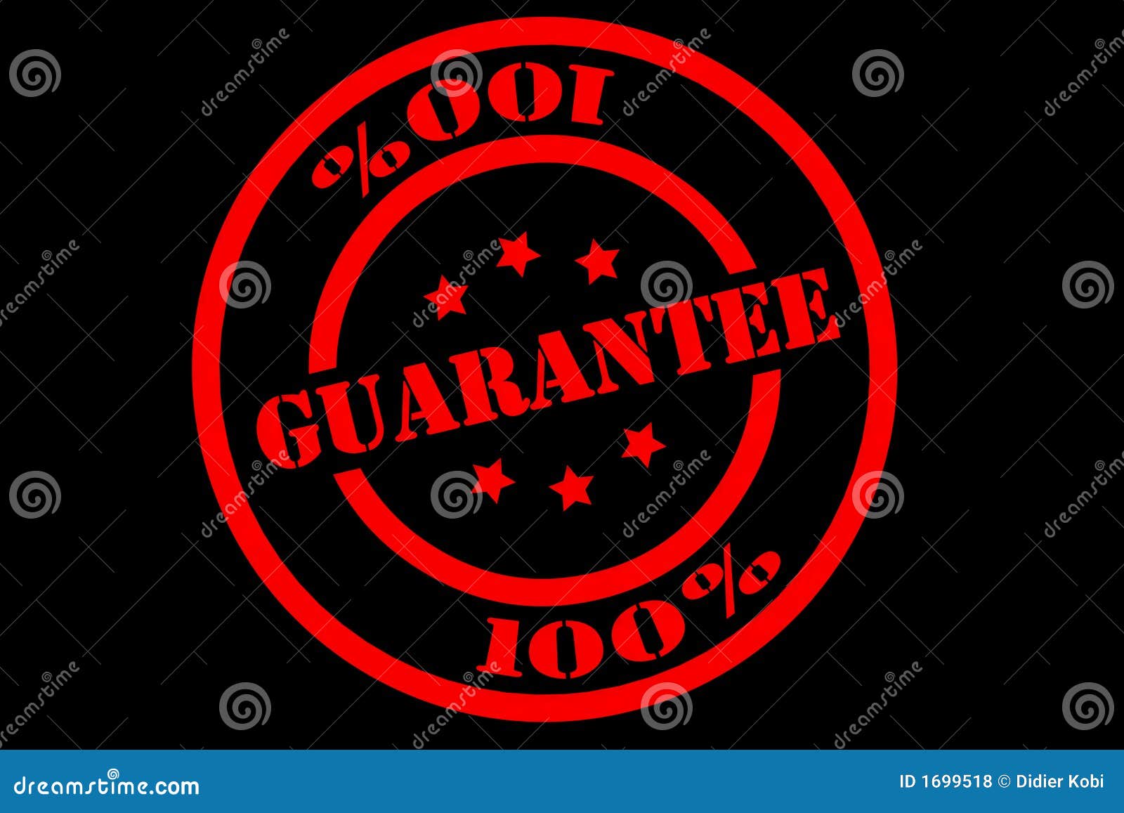 Guarantee Label stock illustration. Illustration of label - 1699518