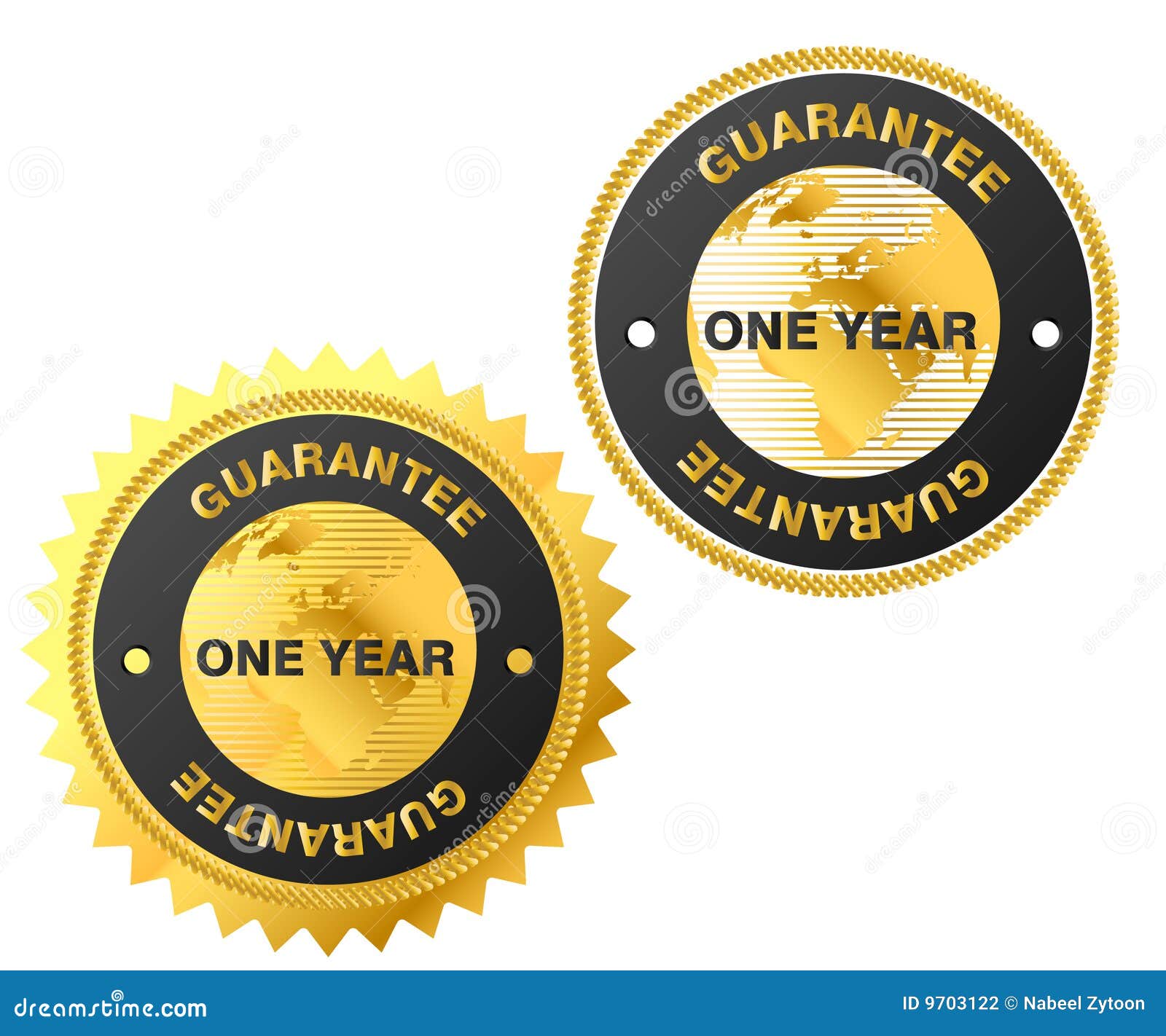 Guarantee label stock vector. Illustration of label, design - 9703122