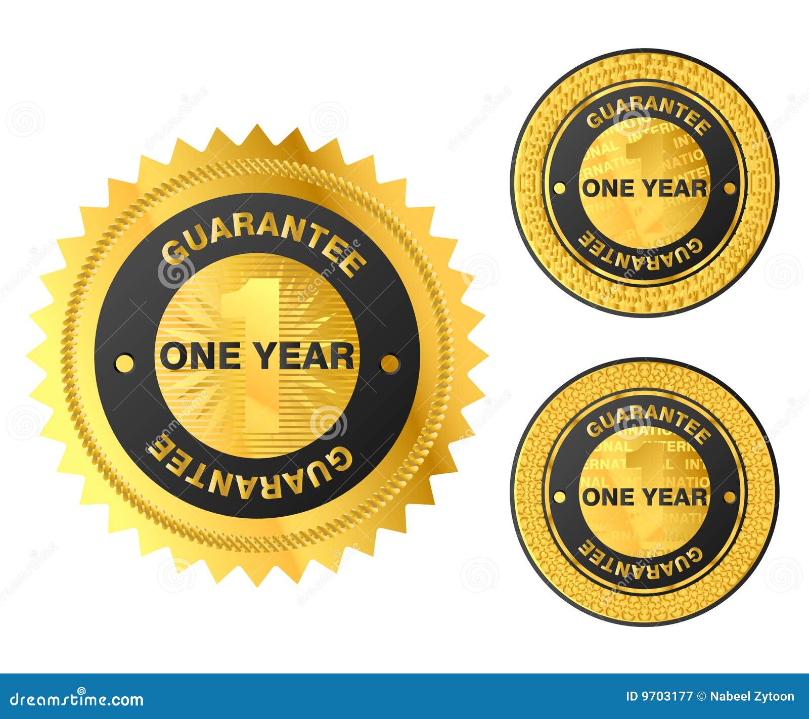 Guarantee label stock vector. Illustration of percent - 9703177