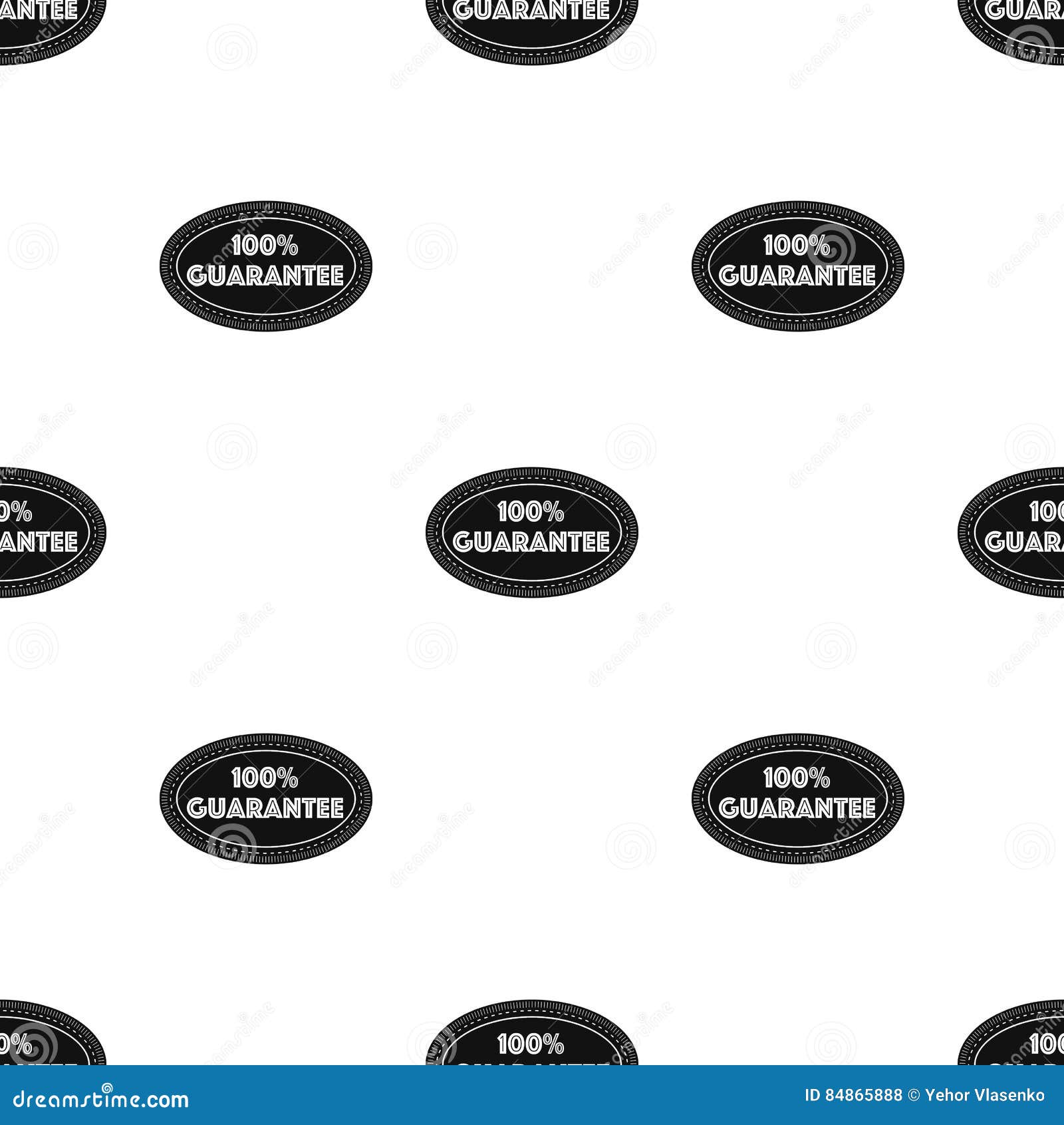 Guarantee Label Icon in Black Style Isolated on White Background. Label ...
