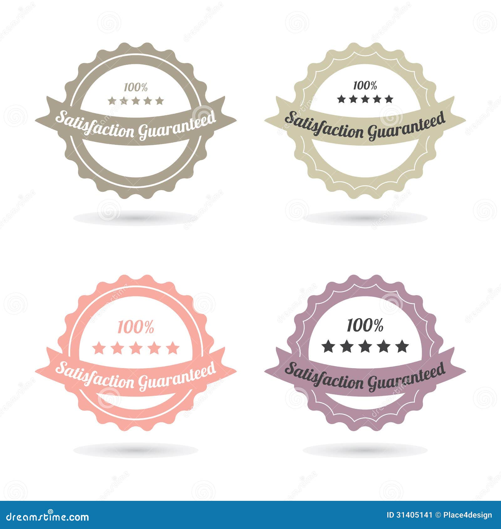 Guarantee labels stock vector. Illustration of retro - 31405141