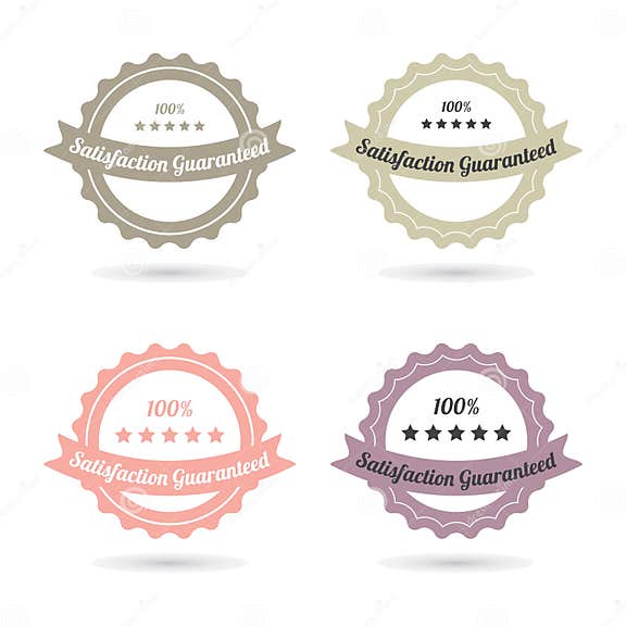 Guarantee labels stock vector. Illustration of retro - 31405141