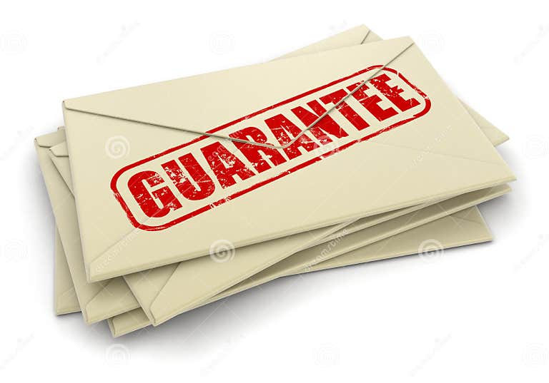 Guarantee Letters (clipping Path Included) Stock Illustration ...