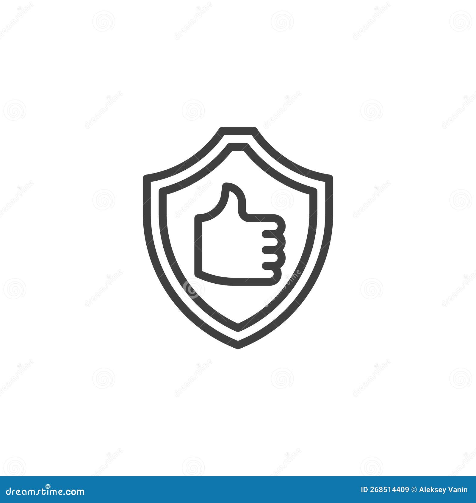 Guarantee Recommended Line Icon Stock Vector - Illustration of symbol ...