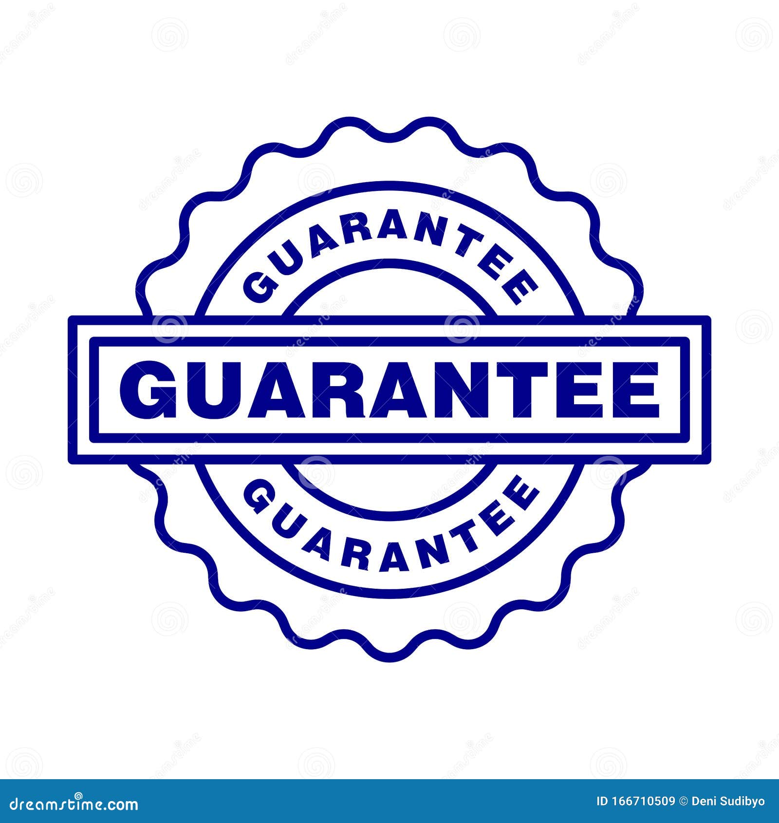 Guarantee Rubber Stamp Icon Vector Stock Vector - Illustration of badge ...