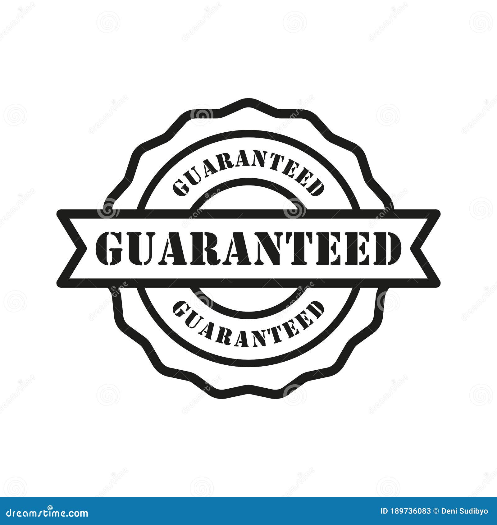 Guarantee Rubber Stamp Icon Vector Design Templates Stock Vector ...